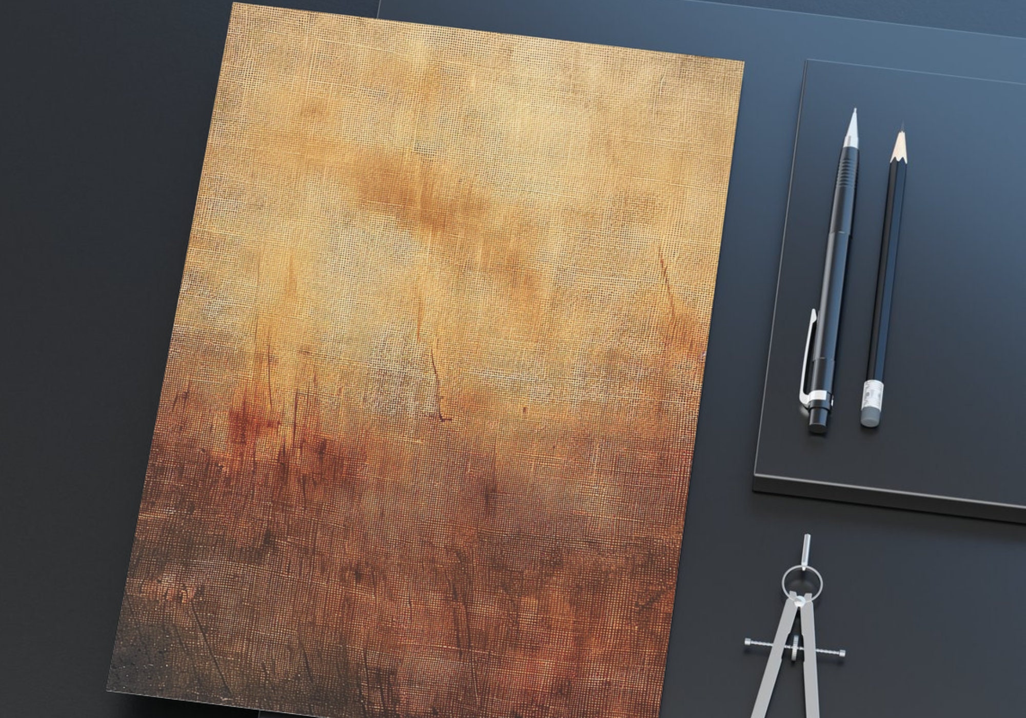 Grungy Canvas Digital Paper, Texture Grunge Printable Downloads, Earth ...