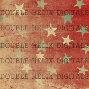 Christmas Stars Clipart Digital Paper, Red Green Grunge Distressed Aged ...