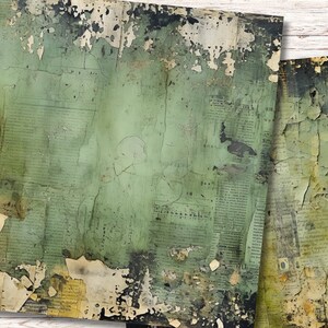 Shabby Grunge Digital Paper, Printable Collage Scrapbook Texture Pack ...