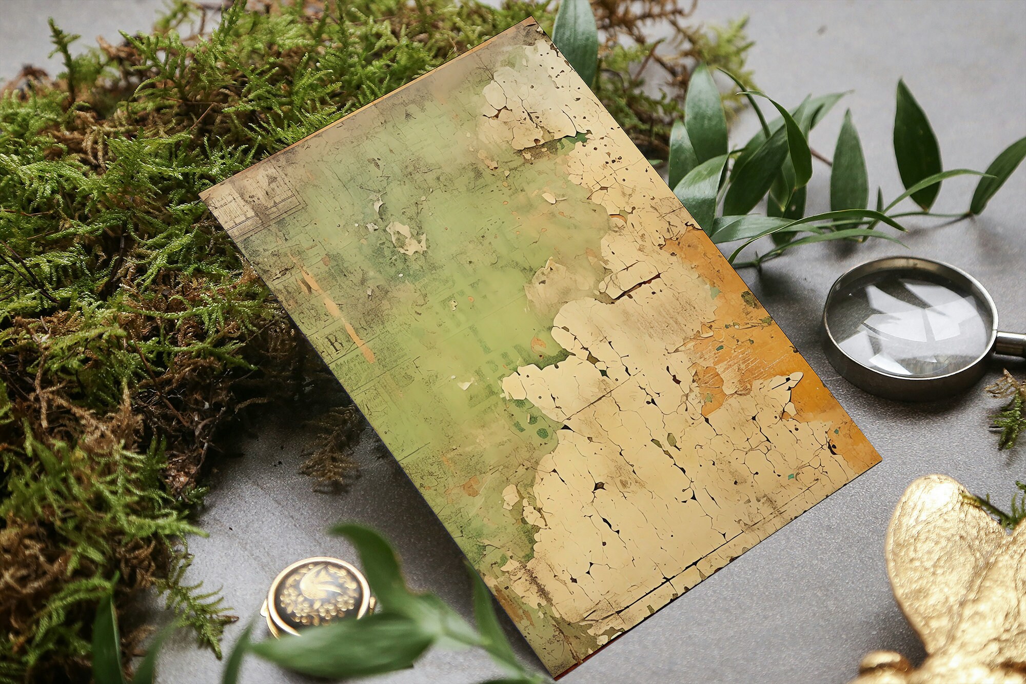 Shabby Grunge Digital Paper, Printable Collage Scrapbook Texture Paper ...