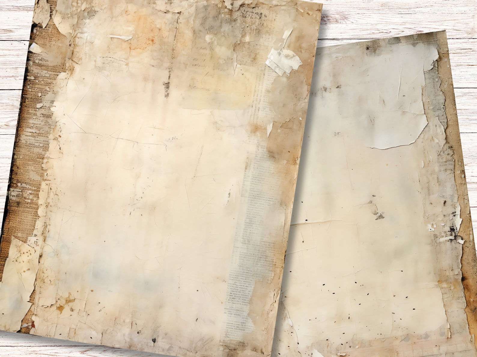 Shabby Grunge Digital Paper, Eggshell Printable Downloads, Collage ...