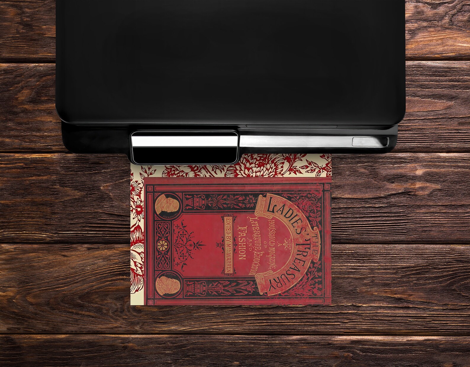 Vintage Paper Kit Rouge Red Digital Download, Printable Collage Sheets ...