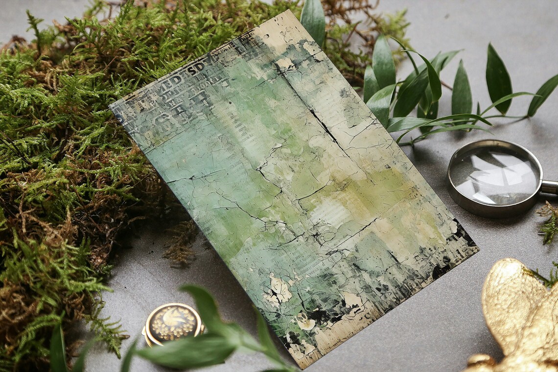 Shabby Grunge Digital Paper, Printable Collage Scrapbook Texture Pack ...