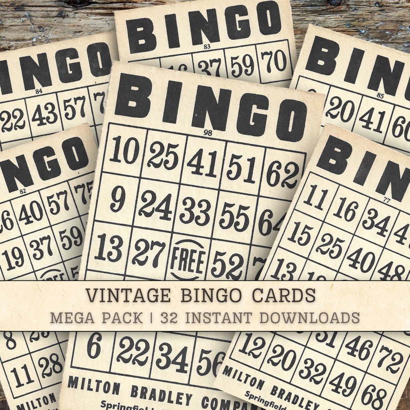 Vintage Bingo Cards - Etsy