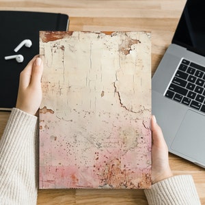 Shabby Grunge Digital Paper, Printable Collage Scrapbook Texture Paper ...