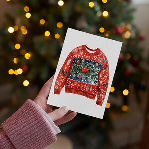 Christmas Ugly Sweaters Clip Art, Vintage Mixed Media Collage ...