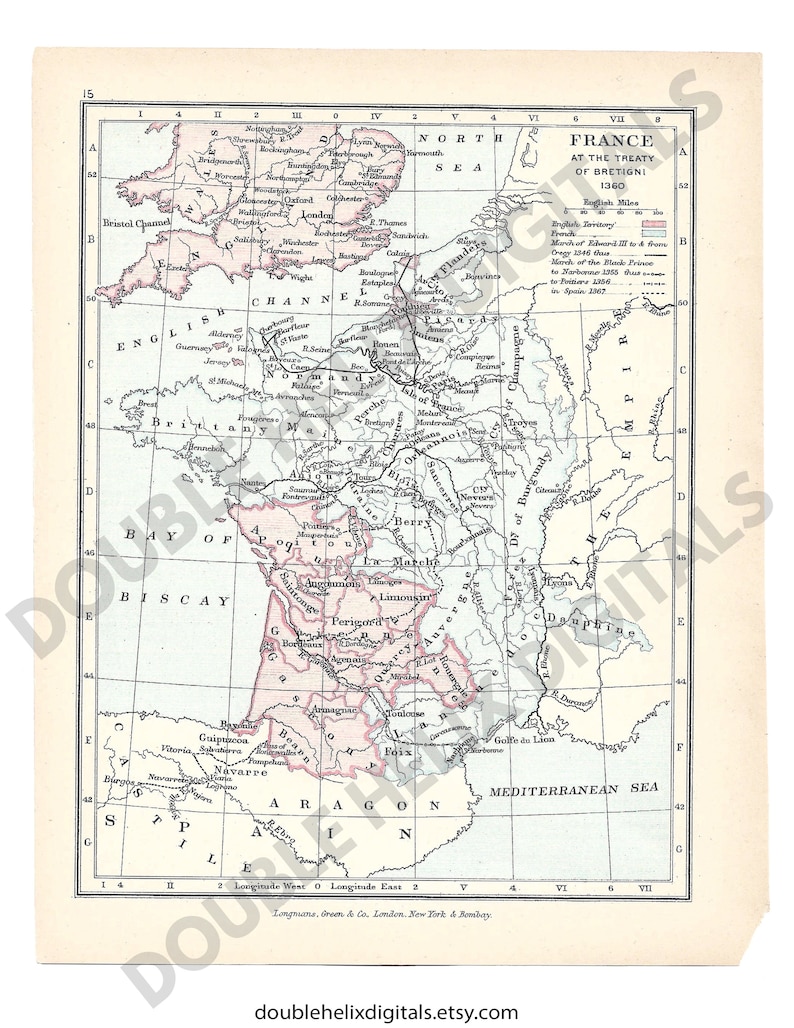2 Antique Maps Scans, Digital Paper, Printable Vintage Junk Journal ...