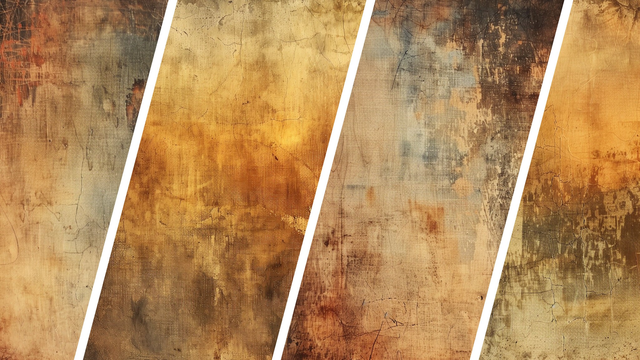 Grungy Canvas Digital Paper, Texture Grunge Printable Downloads, Earth ...