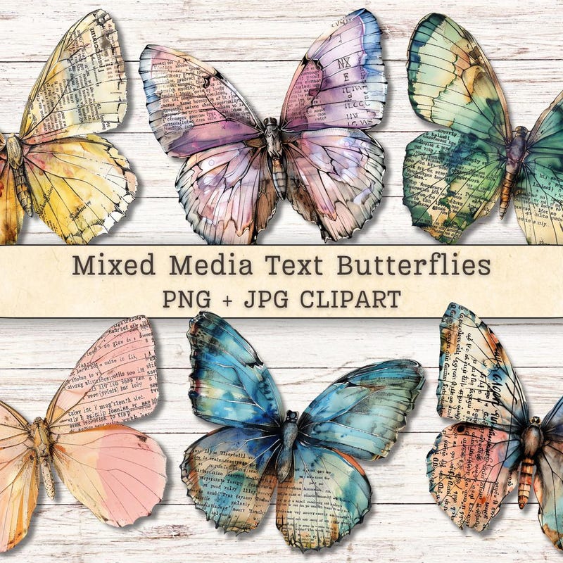 Blue Butterfly Wall Paper - Etsy