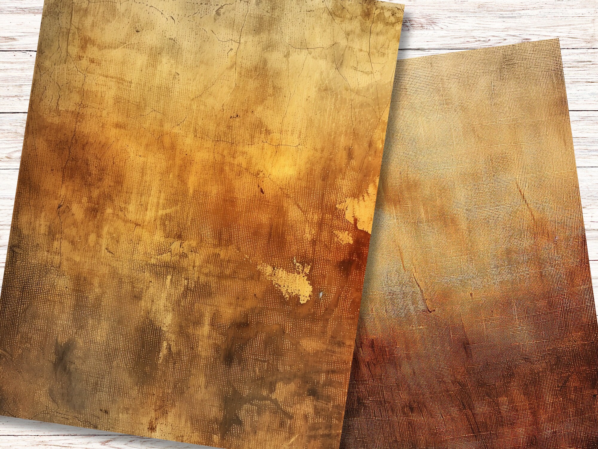 Grungy Canvas Digital Paper, Texture Grunge Printable Downloads, Earth ...