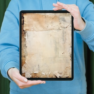 Shabby Grunge Digital Paper, Eggshell Printable Downloads, Collage ...