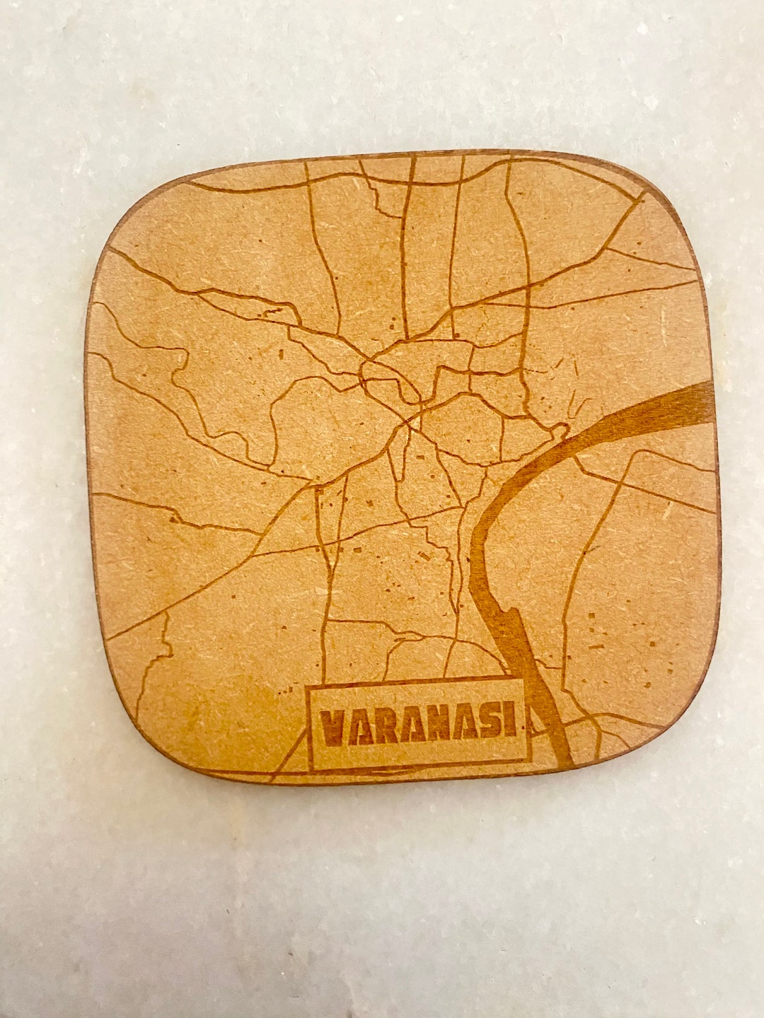 Coaster Map Wood Coaster Laser Cut City Map Custom Map - Etsy