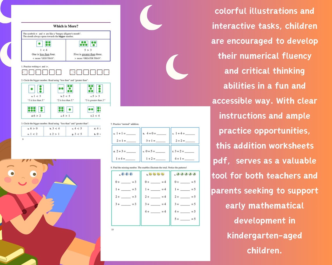 Printable Addition Worksheets Homeschool Learning Resource Addition ...