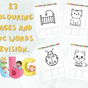 Kindergarten Reading Worksheets CVC Words Pack CVC Words Families ...
