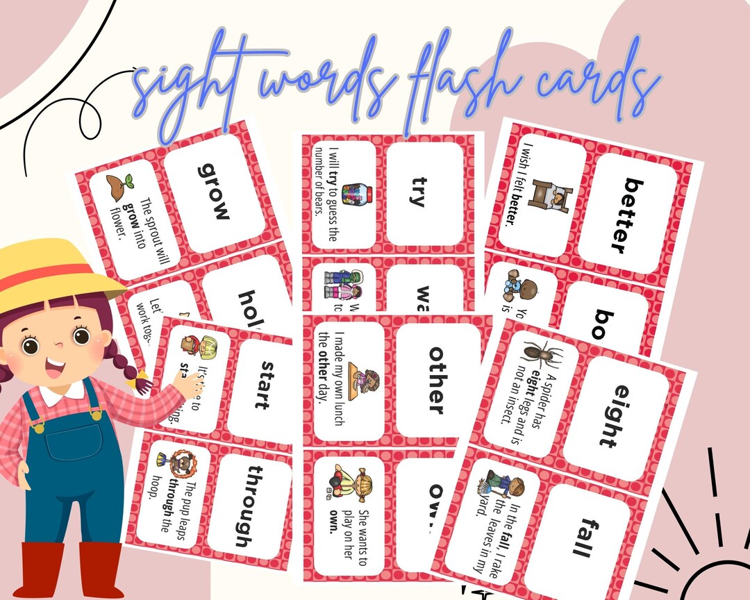 Sight Word Flash Cards Printable Sight Words Flash Cards Sight Words ...