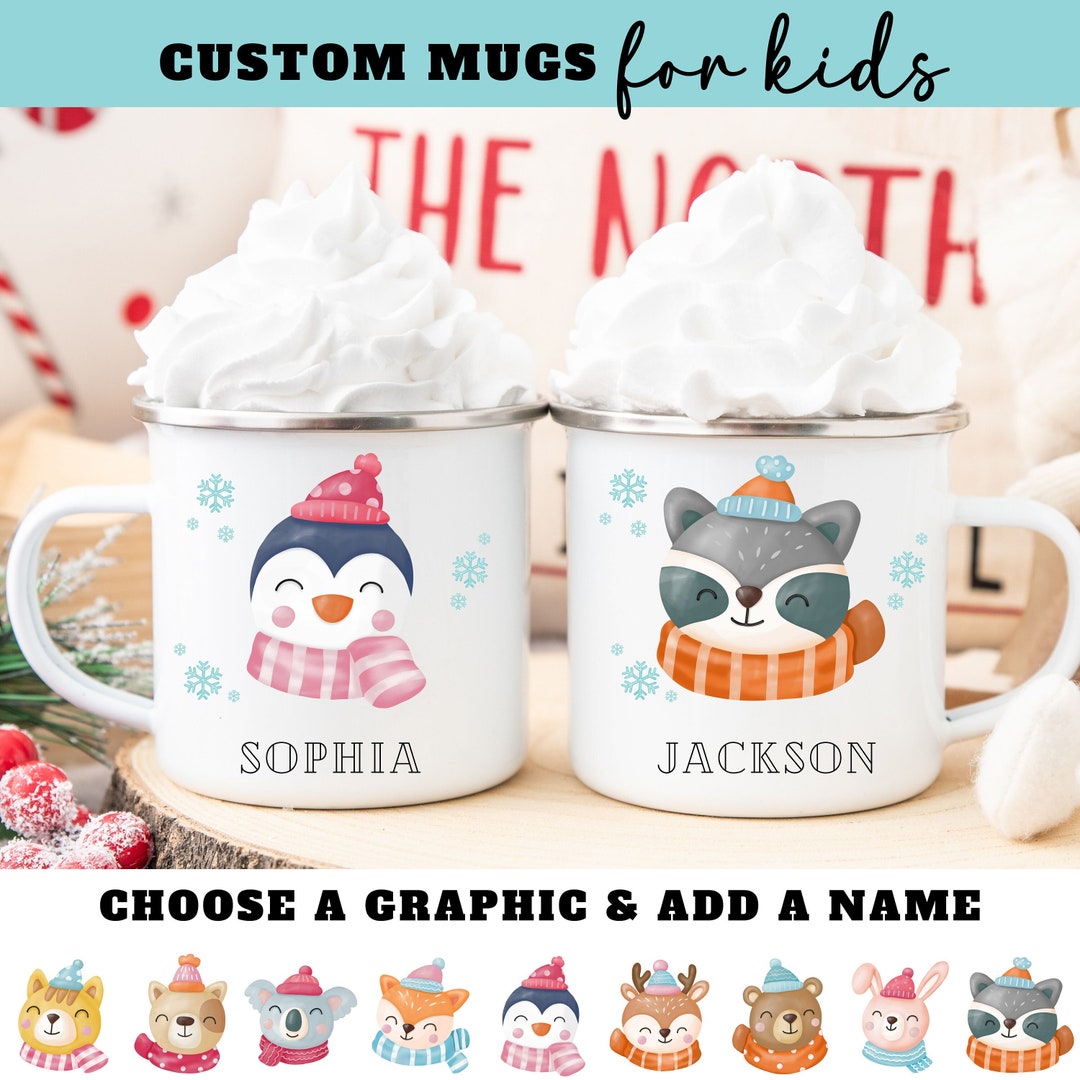 Personalized Mug for Kids, Personalized Hot Cocoa Mug for Kids, Custom ...