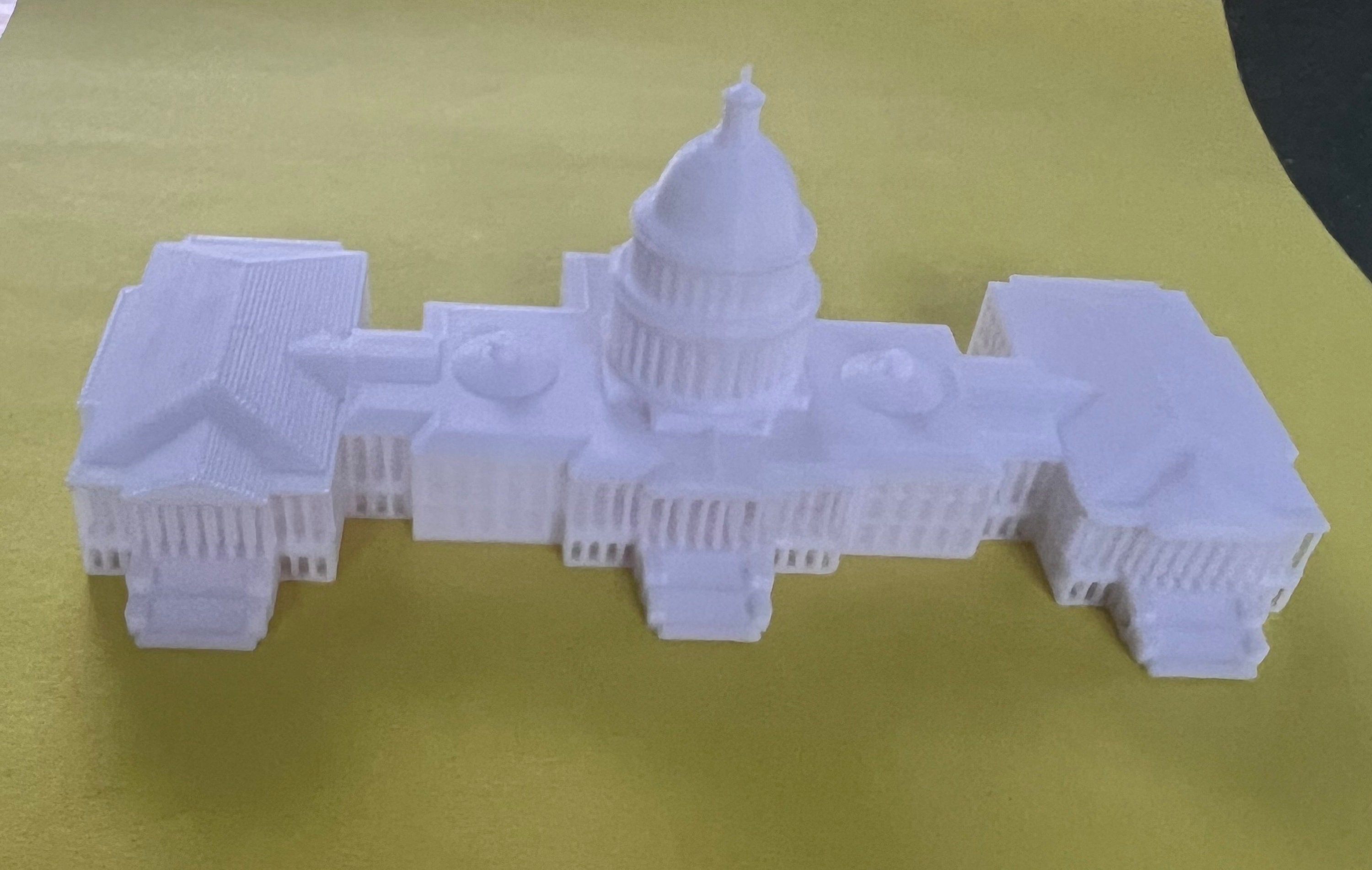 United States Capitol 3d Miniature Building - Etsy