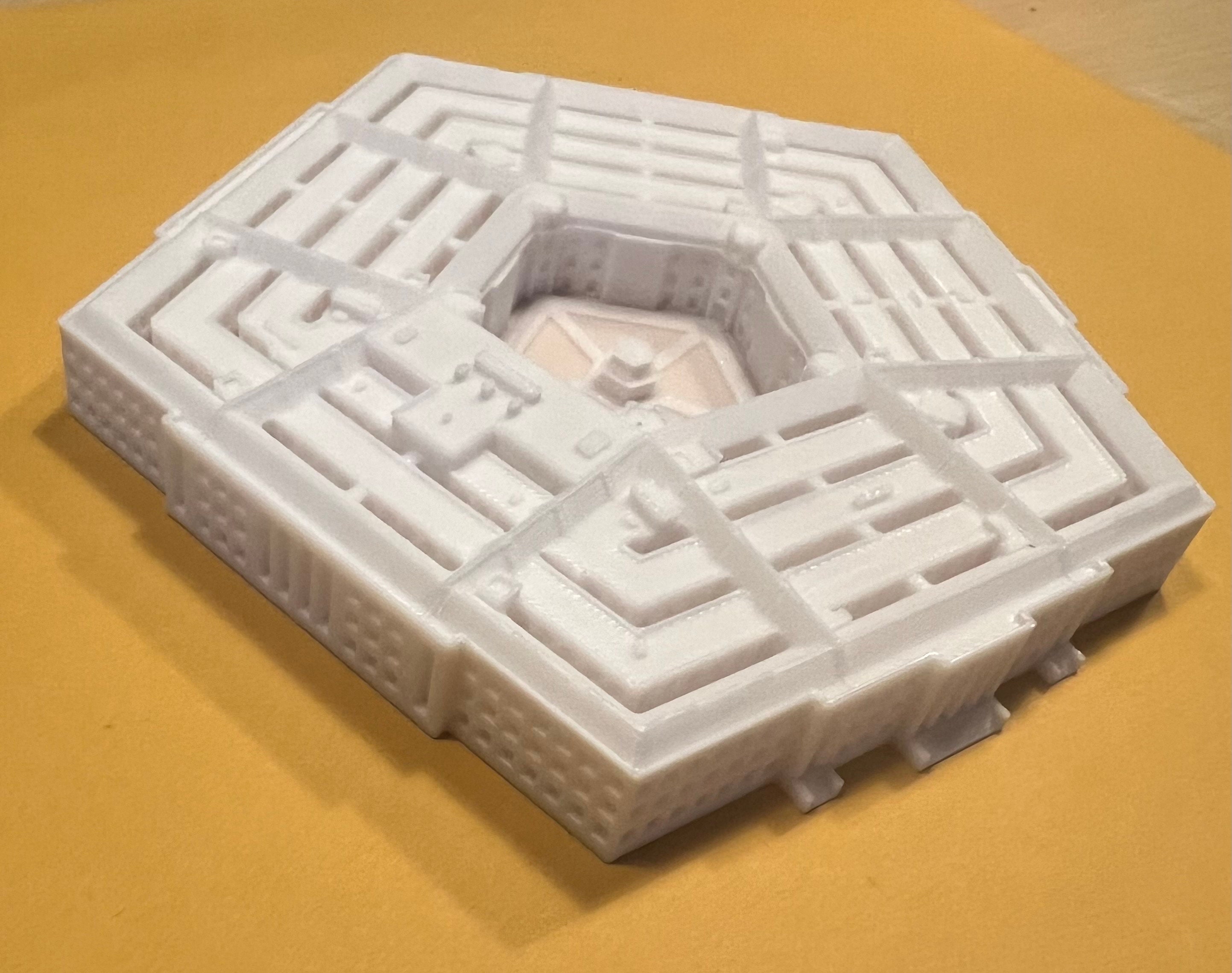 Pentagon 3D Miniature Building - Etsy