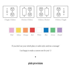 Chunky Light Switch Cover - Multiple Colors! - Etsy