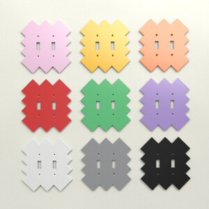 Zigzag Light Switch Cover - Squiggly - Multiple Colors! - Etsy