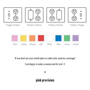 Simple Decorative Light Switch Cover - Multiple Colors! - Etsy