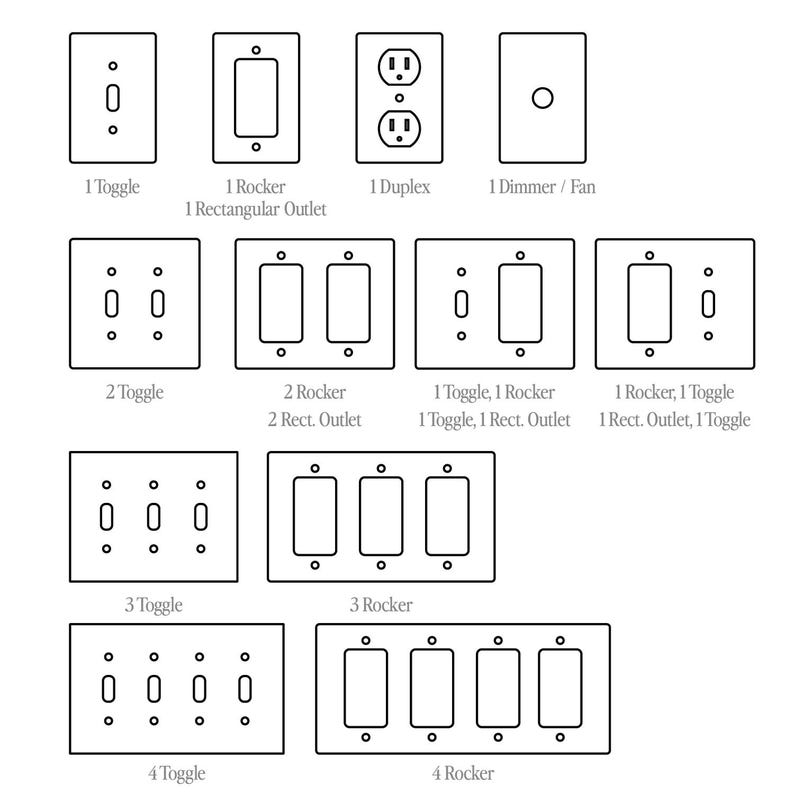 Simple Decorative Light Switch Cover - Multiple Colors! - Etsy