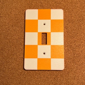 Checker Pattern Light Switch Cover - Multiple Colors! - Etsy