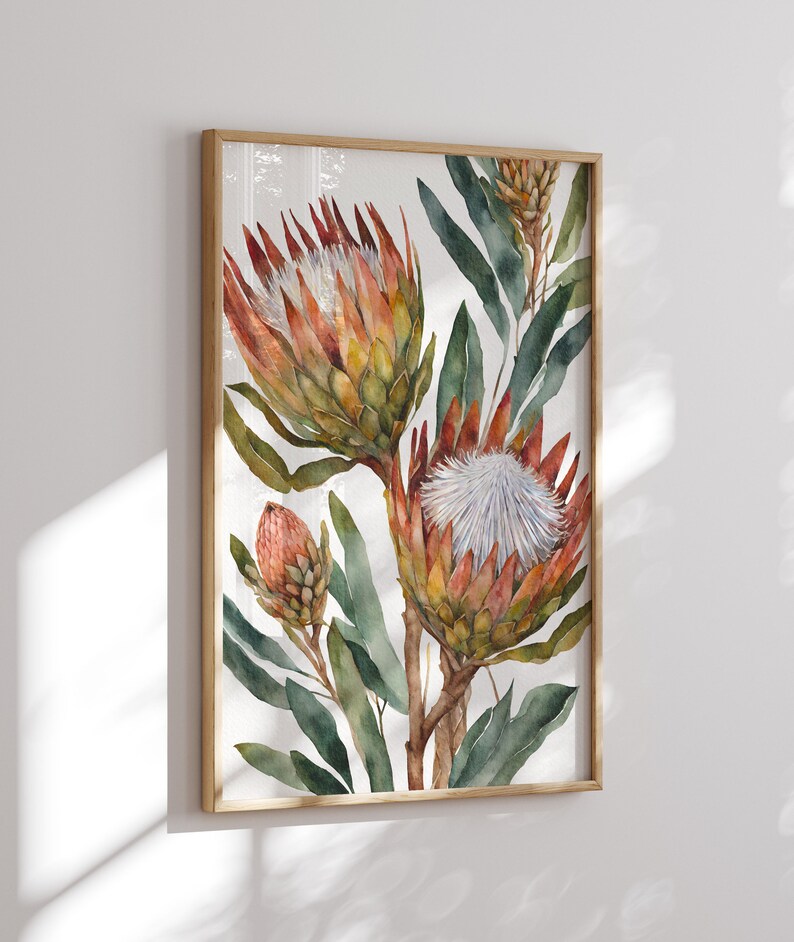 King Proteas Digital Art Download for Home Decor | Set of 2 South ...