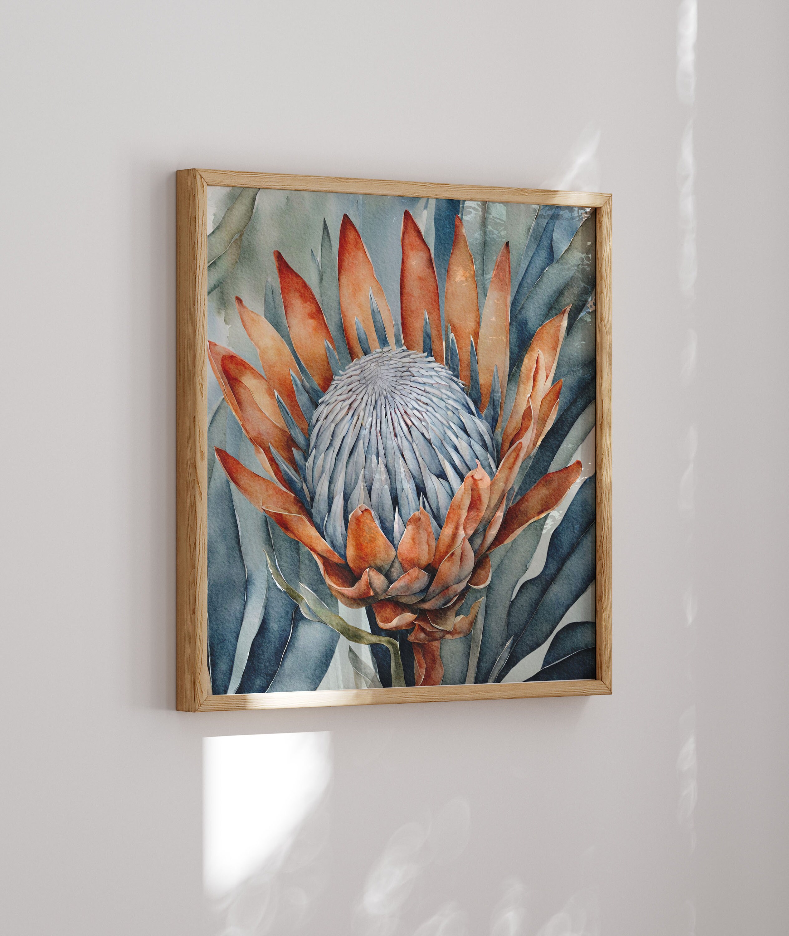 King Protea Digital Art Download for Home Decor Series 2907| Set of 3 ...