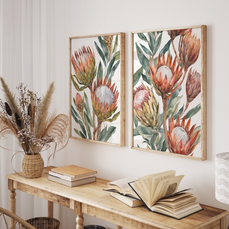 King Proteas Digital Art Download for Home Decor | Set of 2 South ...