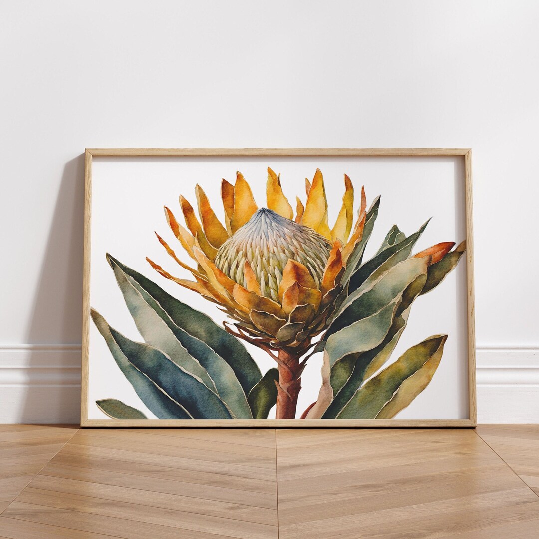 Protea Series Digital Art Download for Home Decor 2904 | Watercolor ...