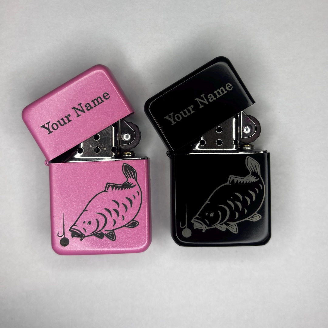 Personalised Fishing Lighter Carp Catfish Tackle Box Weatherproof ...