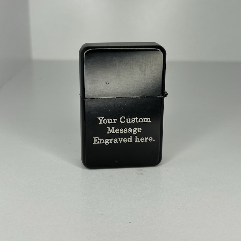 Skull & Roses Custom Engraved Lighter Personalised Tattoo Style Gothic ...