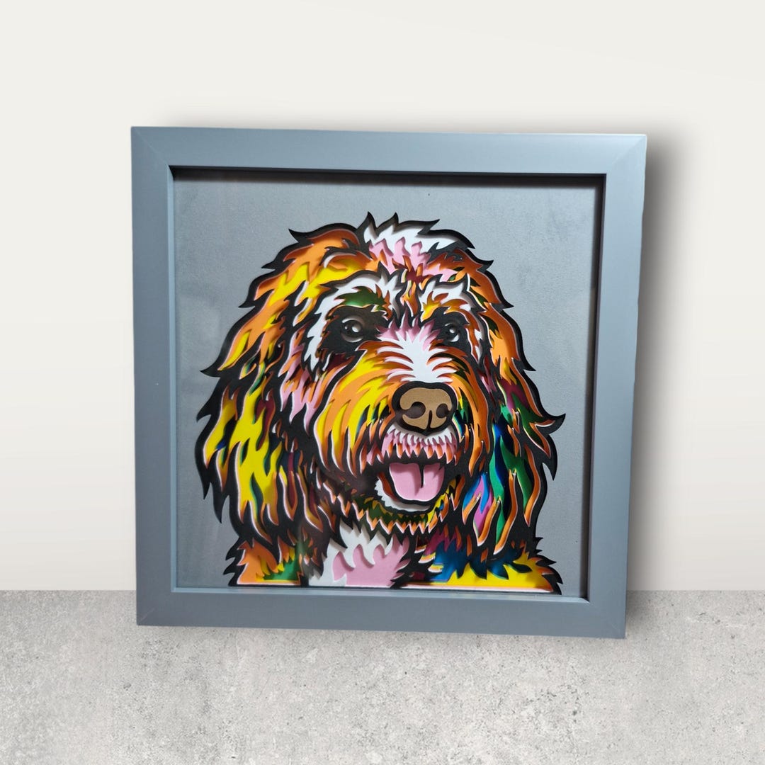 Cockapoo Shadow Box 3D Art - Framed- Dog Lover Gift - Etsy