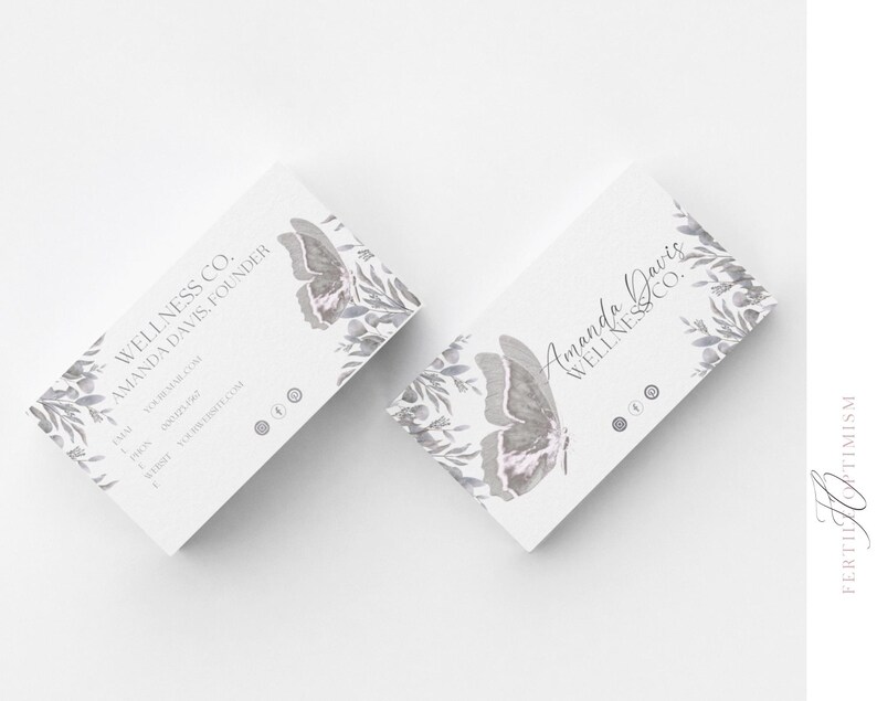 Professional Wellness Business Card | Customizable Wellness Design ...
