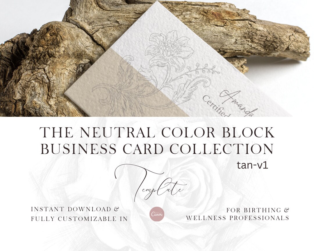 Elegant Neutral Business Card Design | Modern Minimalist Business Card ...