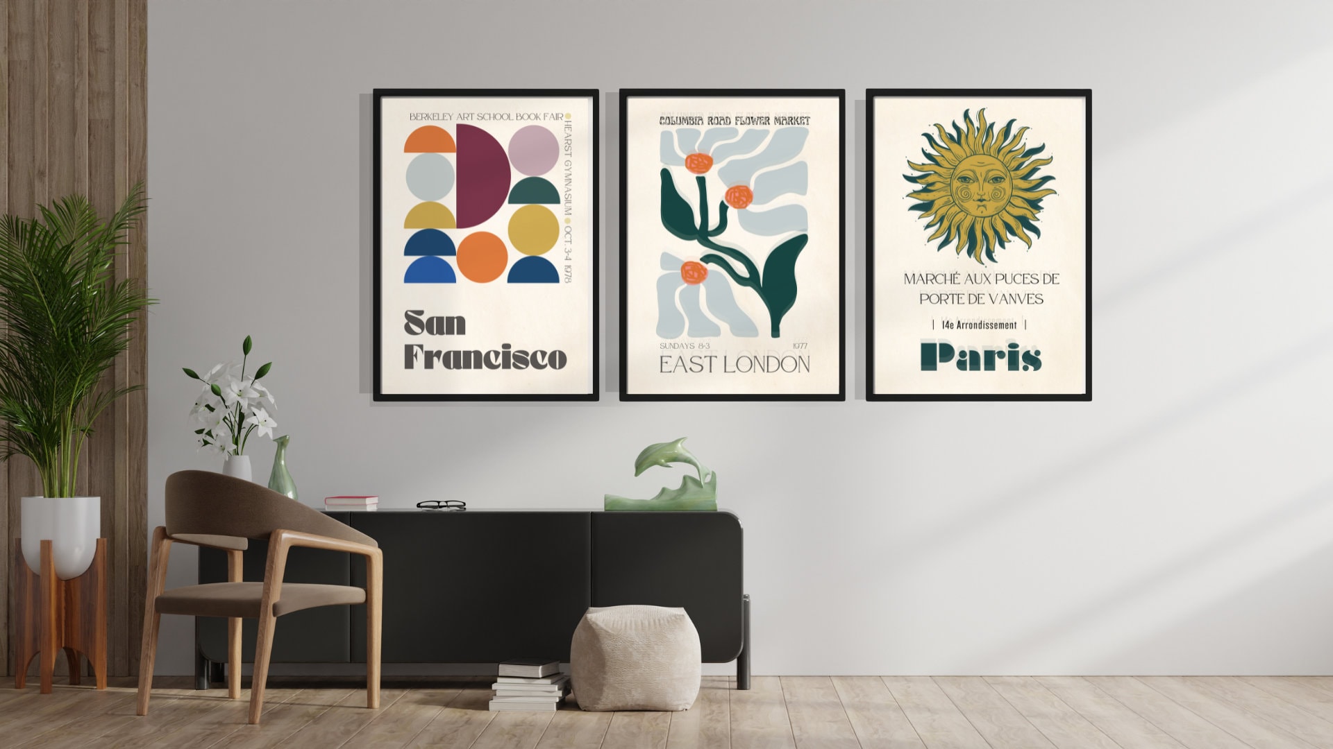 10 Zoom Backgrounds Gallery Wall Zoom Backdrops Virtual Zoom ...