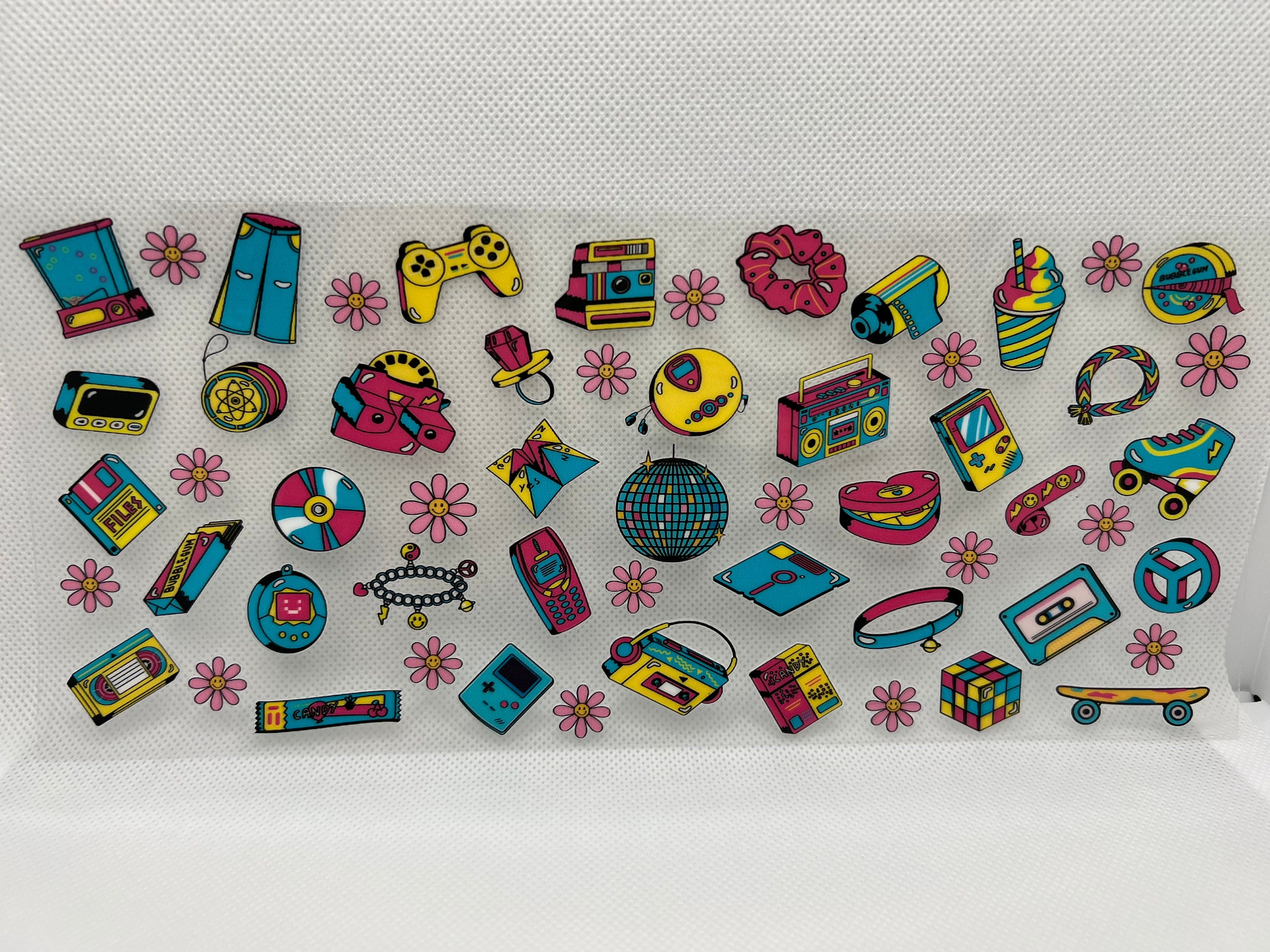 80s Memorabilia UV DTF Wrap Decal - Etsy