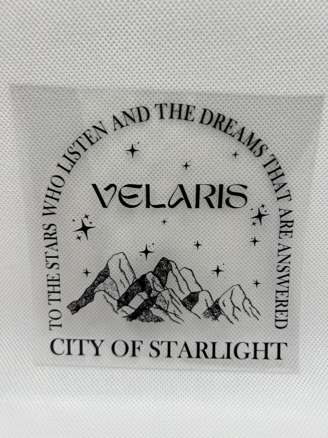 City of Starlight UV DTF Decal - Etsy