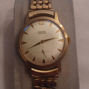 Gruen Precision 510 Starburst Dial Circa 1960's Mens Watch 33mm James ...