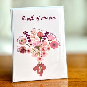 Spiritual Bouquet Prayer Card - Birth, Baptism, Wedding, Mother's Day ...