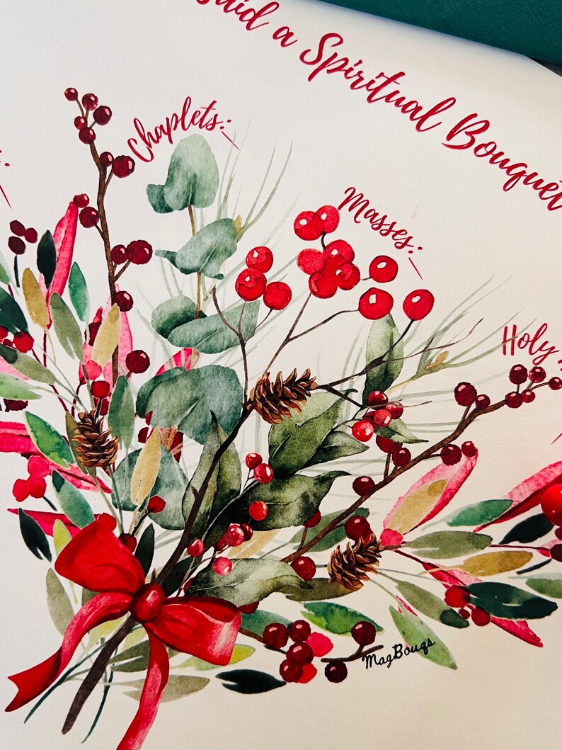 Catholic Prayer Card Printable – Spiritual Bouquet – Instant Download ...