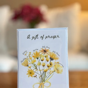 Spiritual Bouquet Prayer Card - Birth, Baptism, Wedding, Mother's Day ...