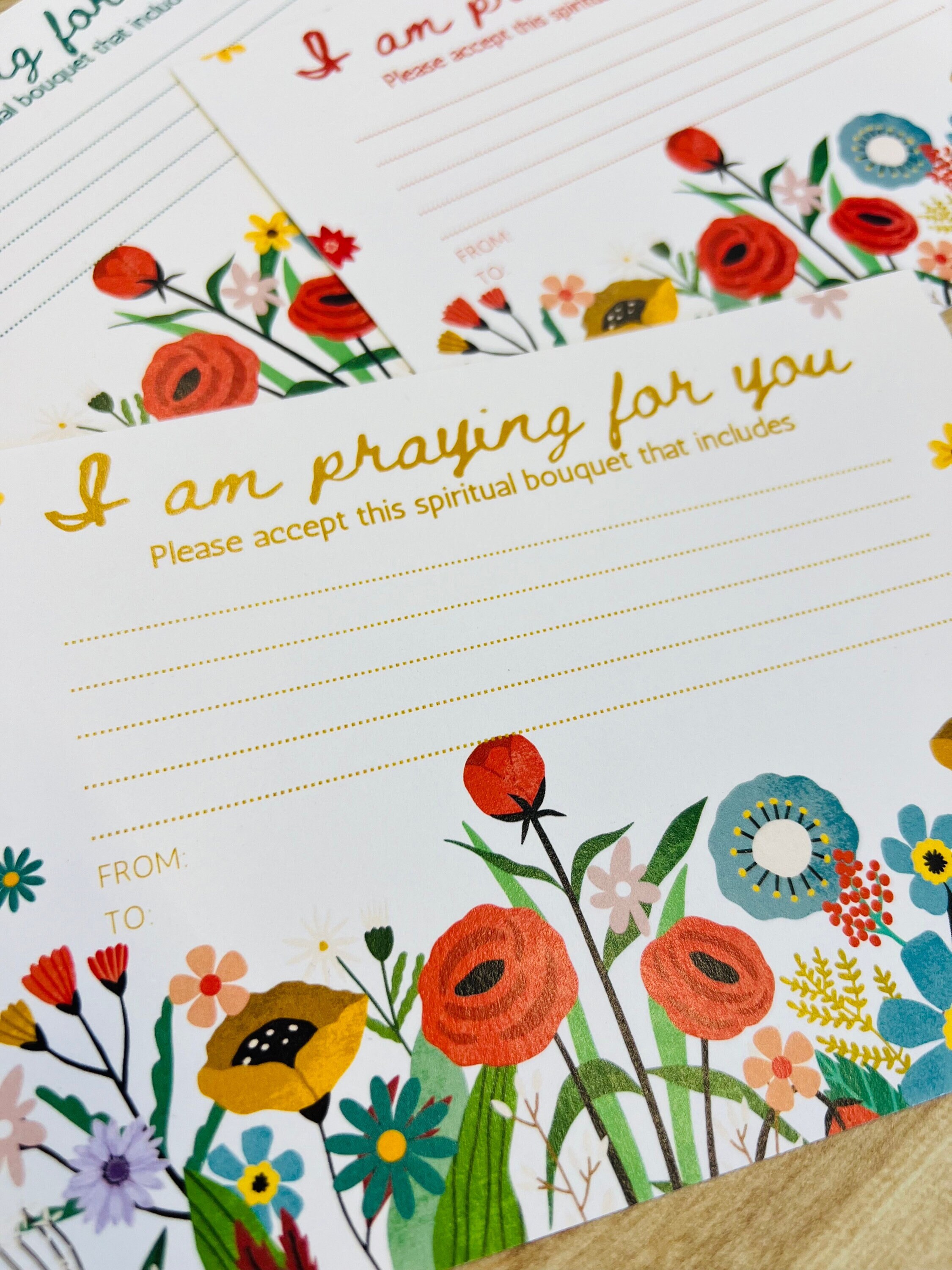 Spiritual Bouquet Christian Prayer Card Printable - Etsy