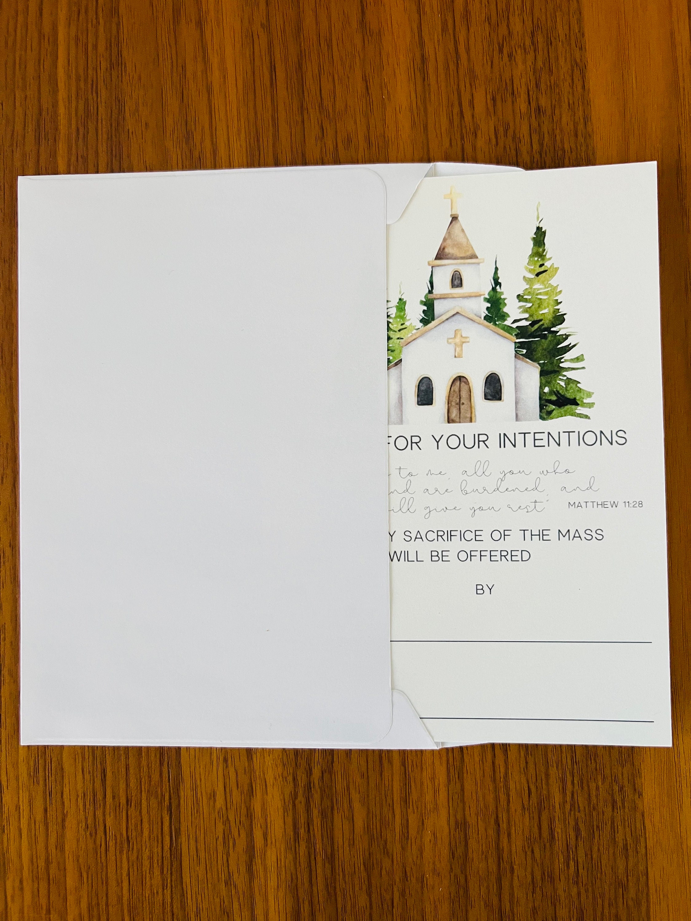 Catholic Mass Intentions Holy Card Printable - Etsy