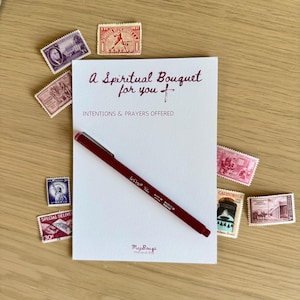 Spiritual Bouquet Prayer Card - Birth, Baptism, Wedding, Mother's Day ...