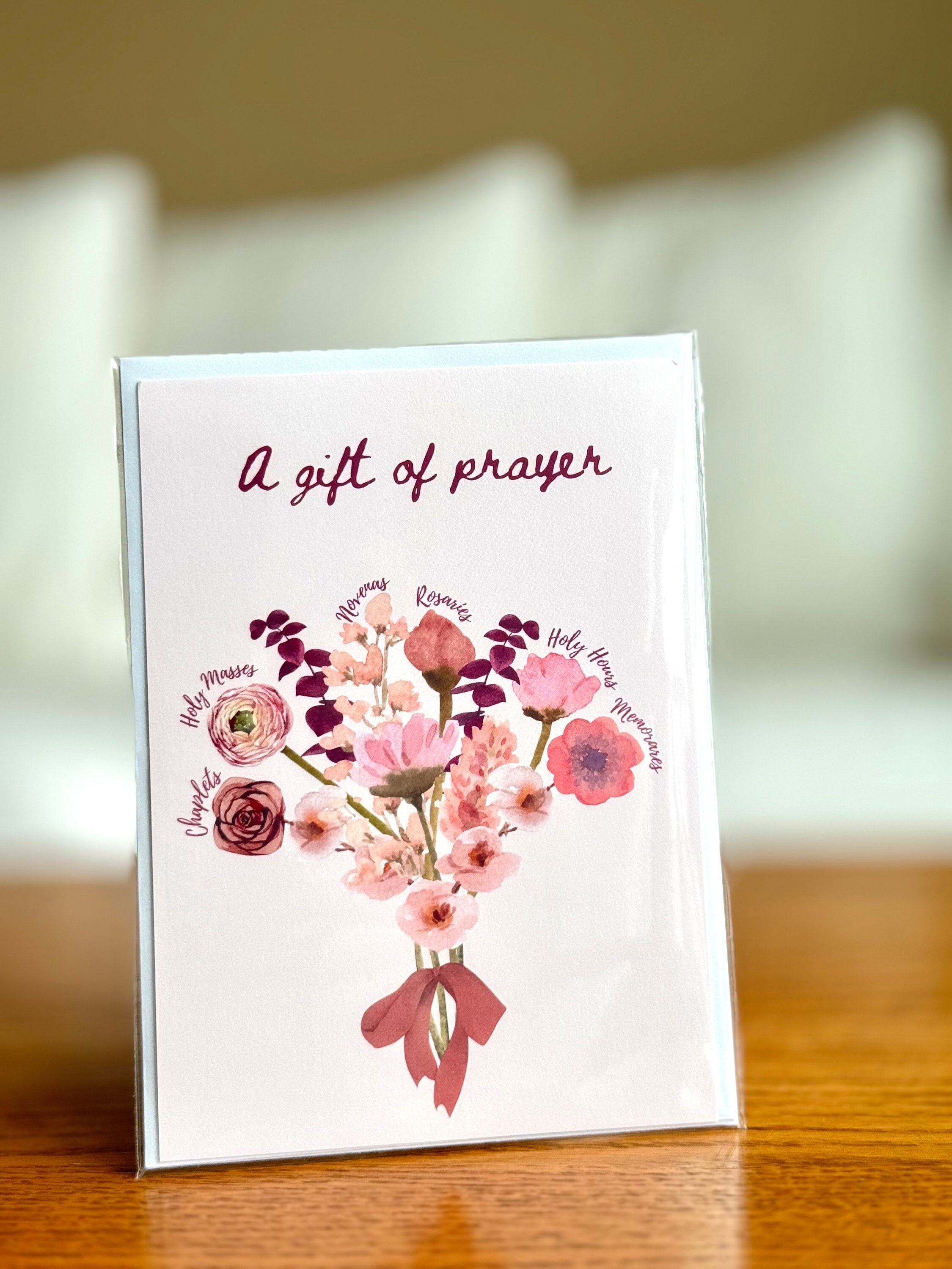 Catholic Prayer Card – Spiritual Bouquet - Printed Version - Etsy