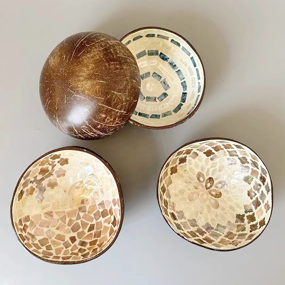 Custom Shell Coconut Bowls, Natural Eco Bowls, Handmade Organic Coconut ...