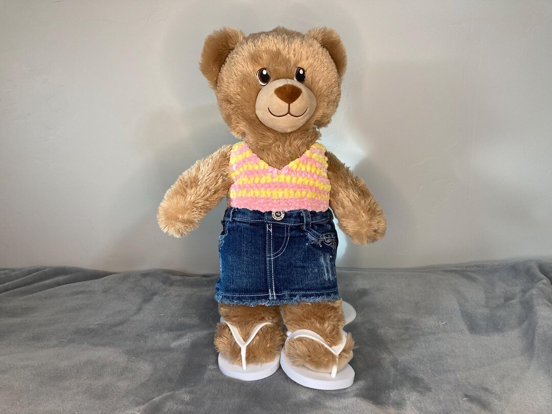Pink and Yellow Reversible Summer Top for Build A Bears, Teddy Bears ...