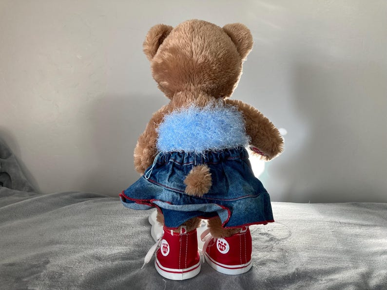 Blue Fluffy Tube Top for Build A Bears, Teddy Bears, Plushies and ...